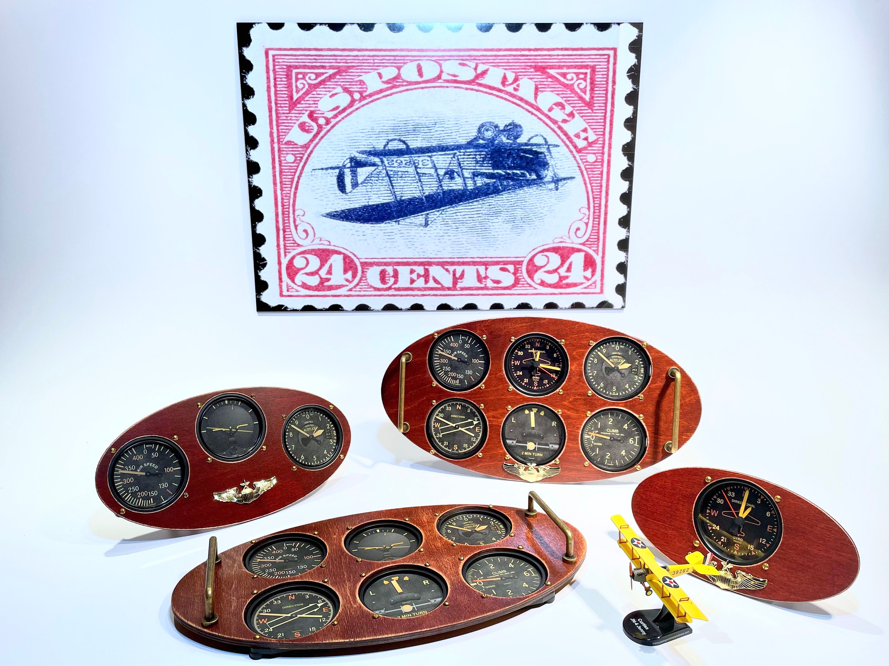 Aviation 6 Pack Serving Tray Vintage US Airmail Themed - Etsy