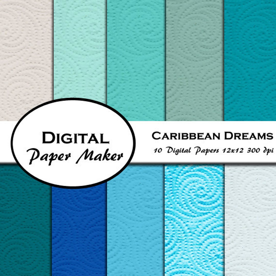 Caribbean Dreams Paper Designs to Use for Scrap Booking, Clipart ...