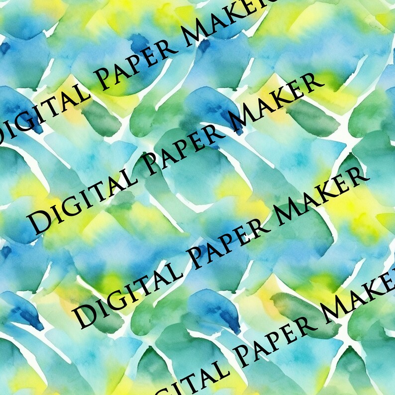 Watercolor Abstract Designs. Seamless 300 Dpi, 12 X 12 Inch to Use for ...