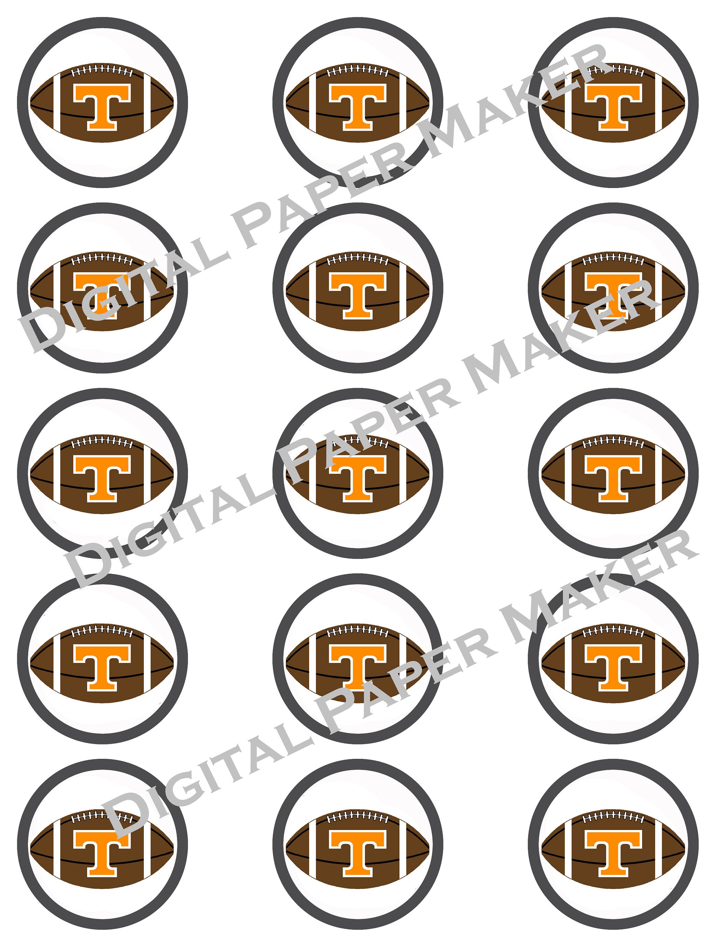 Tennessee Volunteers Party Pack to Use for Scrapbooking, Clipart ...