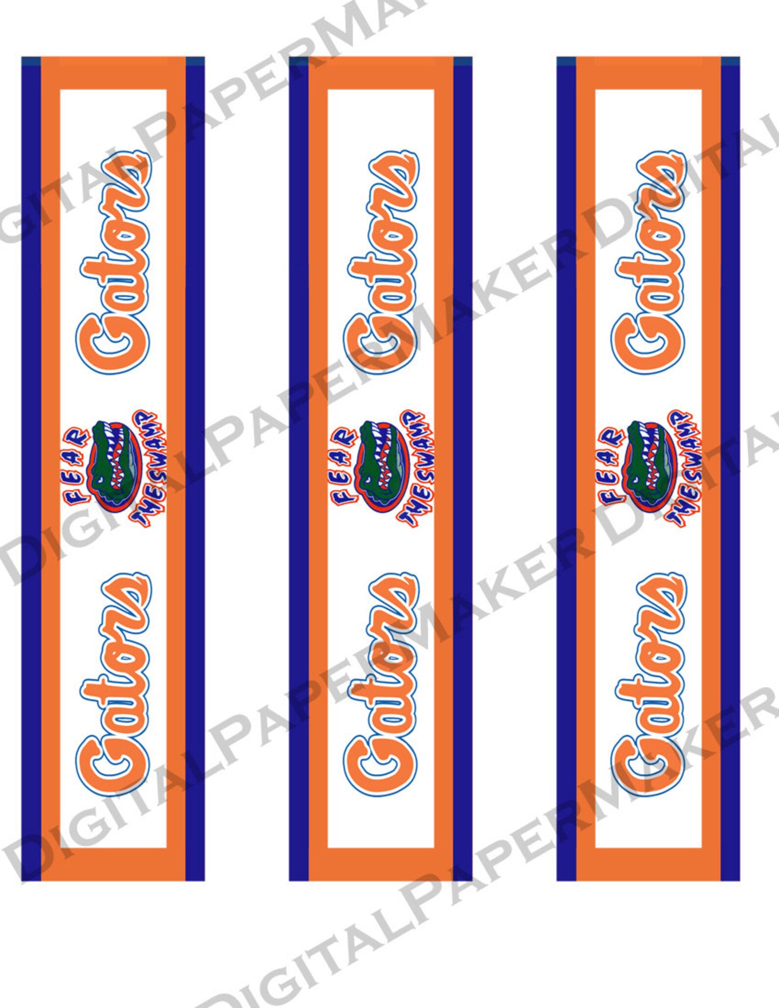 Florida Gators Party Pack to Use for Scrapbooking, Clipart, Backgrounds ...