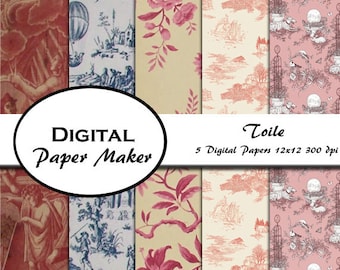 Fleur De Lis Digital Paper Designs for Scrapbooking, Backgrounds ...