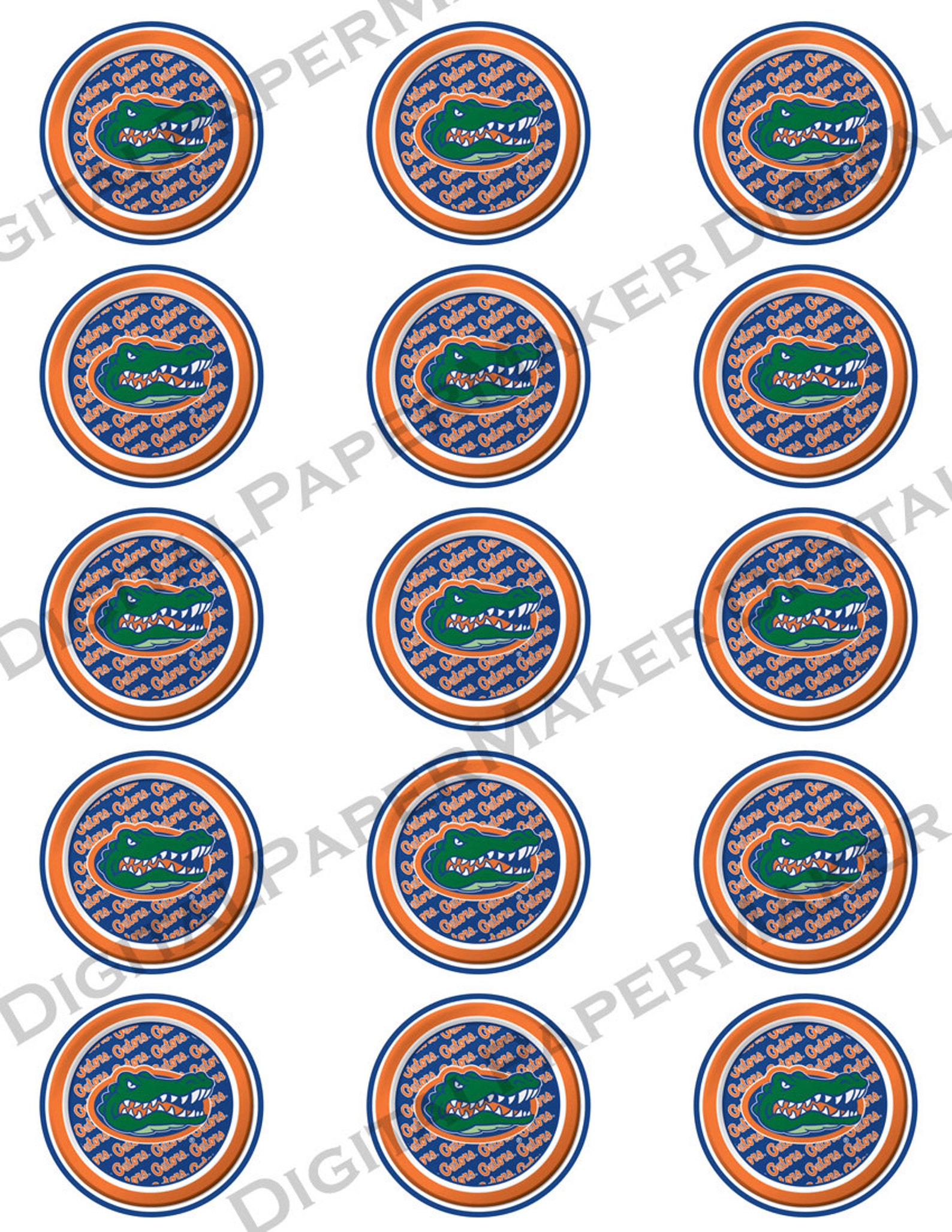 Florida Gators Party Pack to Use for Scrapbooking, Clipart, Backgrounds ...