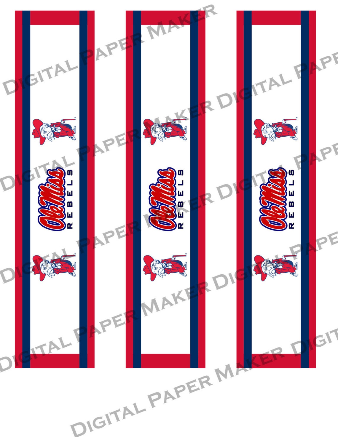 Ole Miss Party Pack to Use for Scrapbooking, Clipart, Backgrounds ...