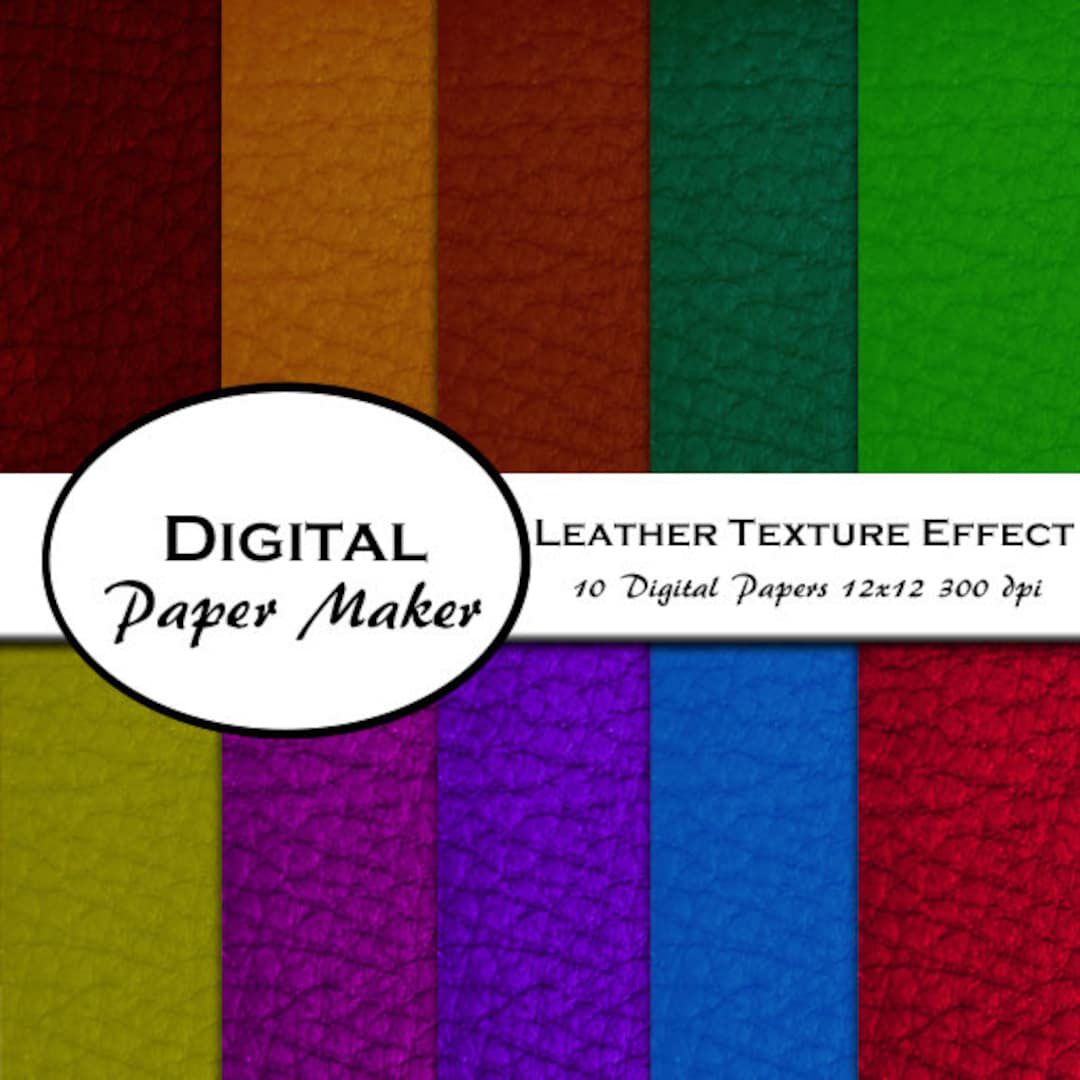 Leather Texture Effect Digital Paper Design That Can Be Used for Scrap ...