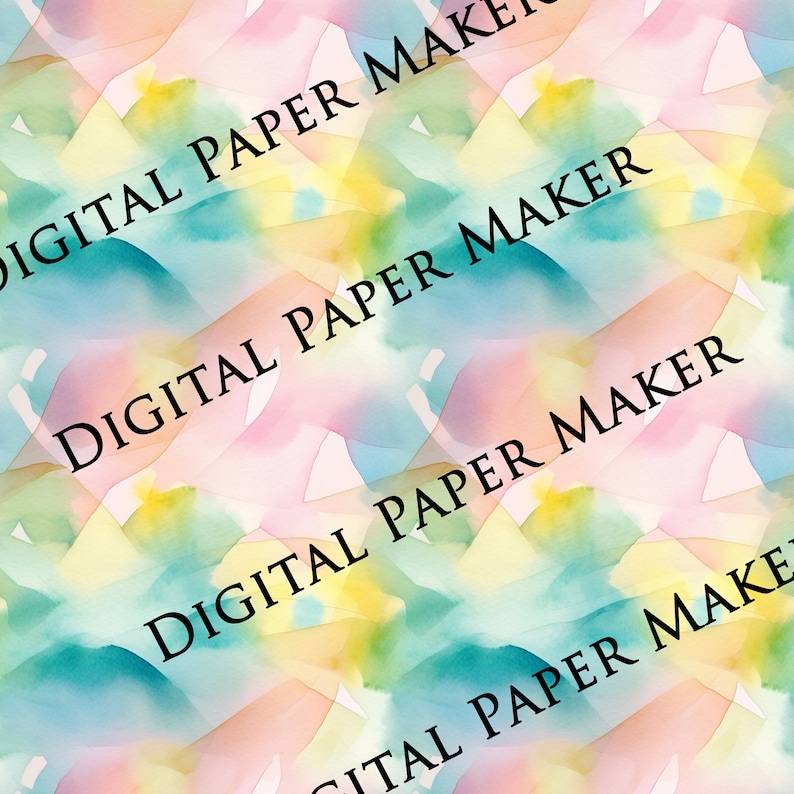Watercolor Abstract Designs. Seamless 300 Dpi, 12 X 12 Inch to Use for ...