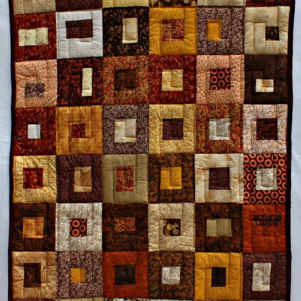 Brown Quilt - Etsy
