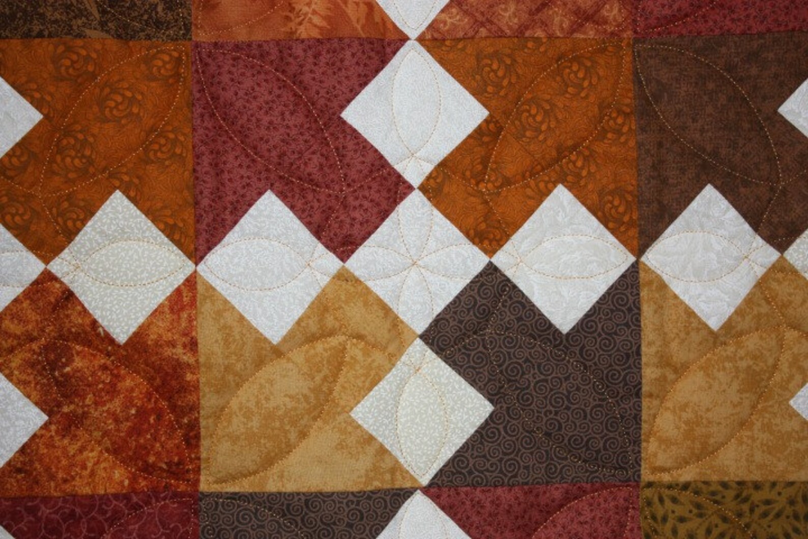 Brown Lap Quilt Gold Lap Quilt Modern Quilt Southwestern - Etsy