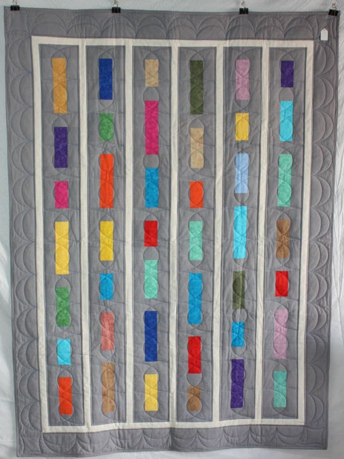 Modern Quilt Lap Quilt Grey Quilt Throw Quilt Modern Throw - Etsy