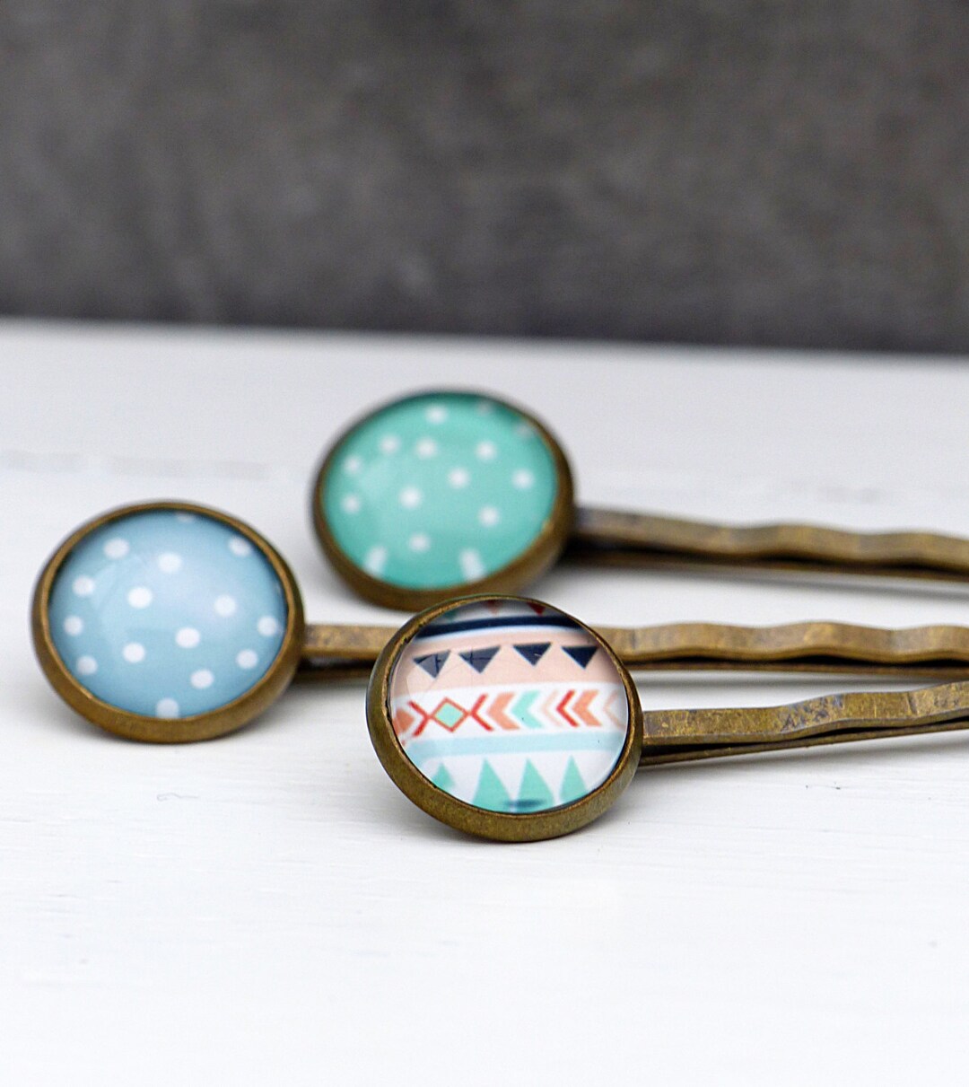 Hair Clip Patterns and Dots - Etsy