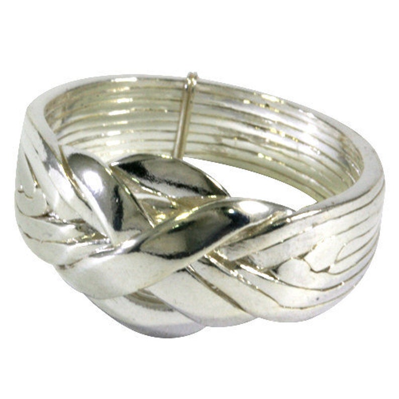 Puzzle Ring in 925 Sterling Silver 8 Bands 3850 - Etsy