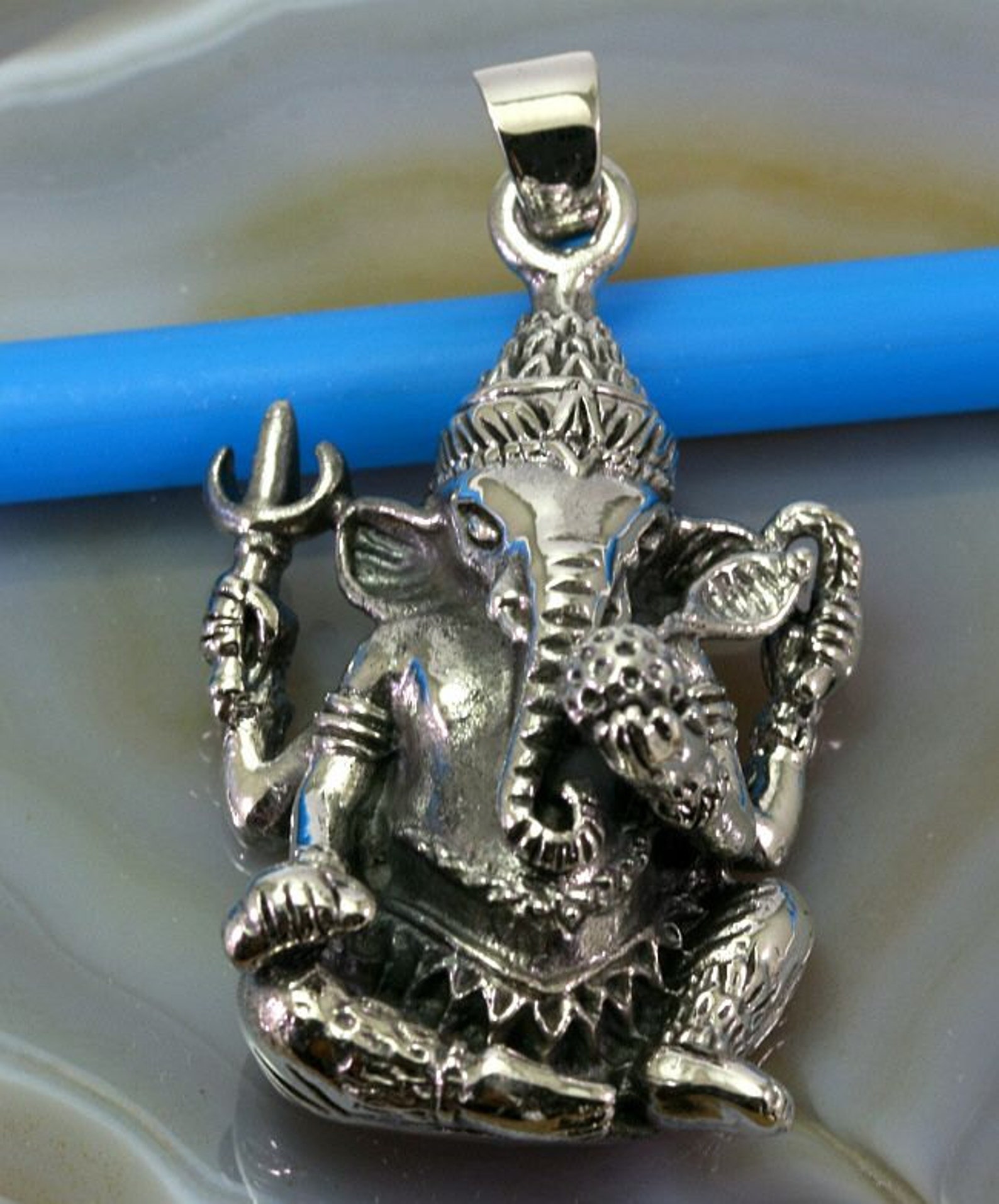 Ganesha Pendant 925 Sterling Silver 6136 - Etsy