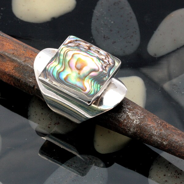 Abalone Ring - Etsy