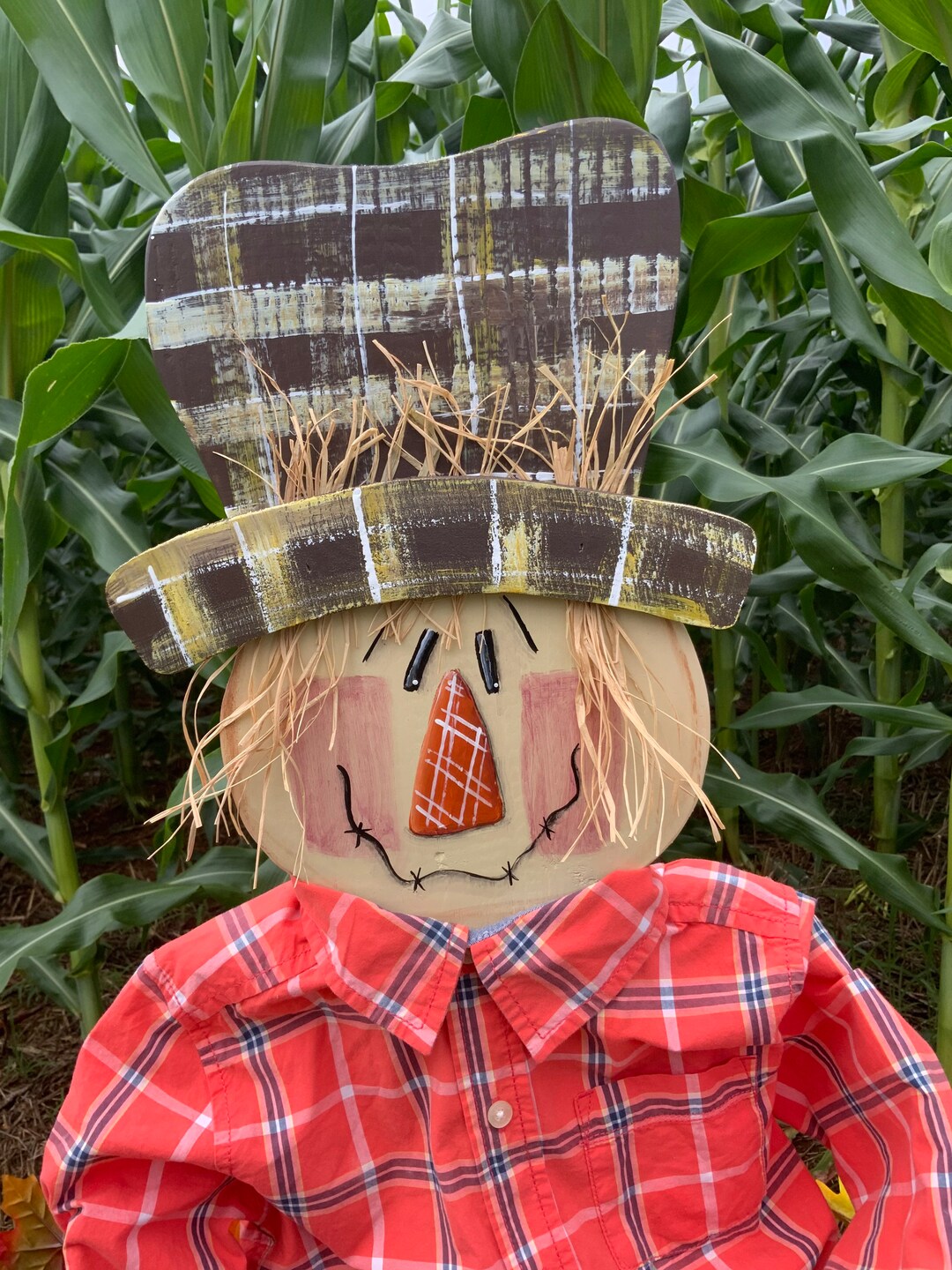 The Original Scarecrow Sitter| Sitting Scarecrow| Wooden Fall Porch ...