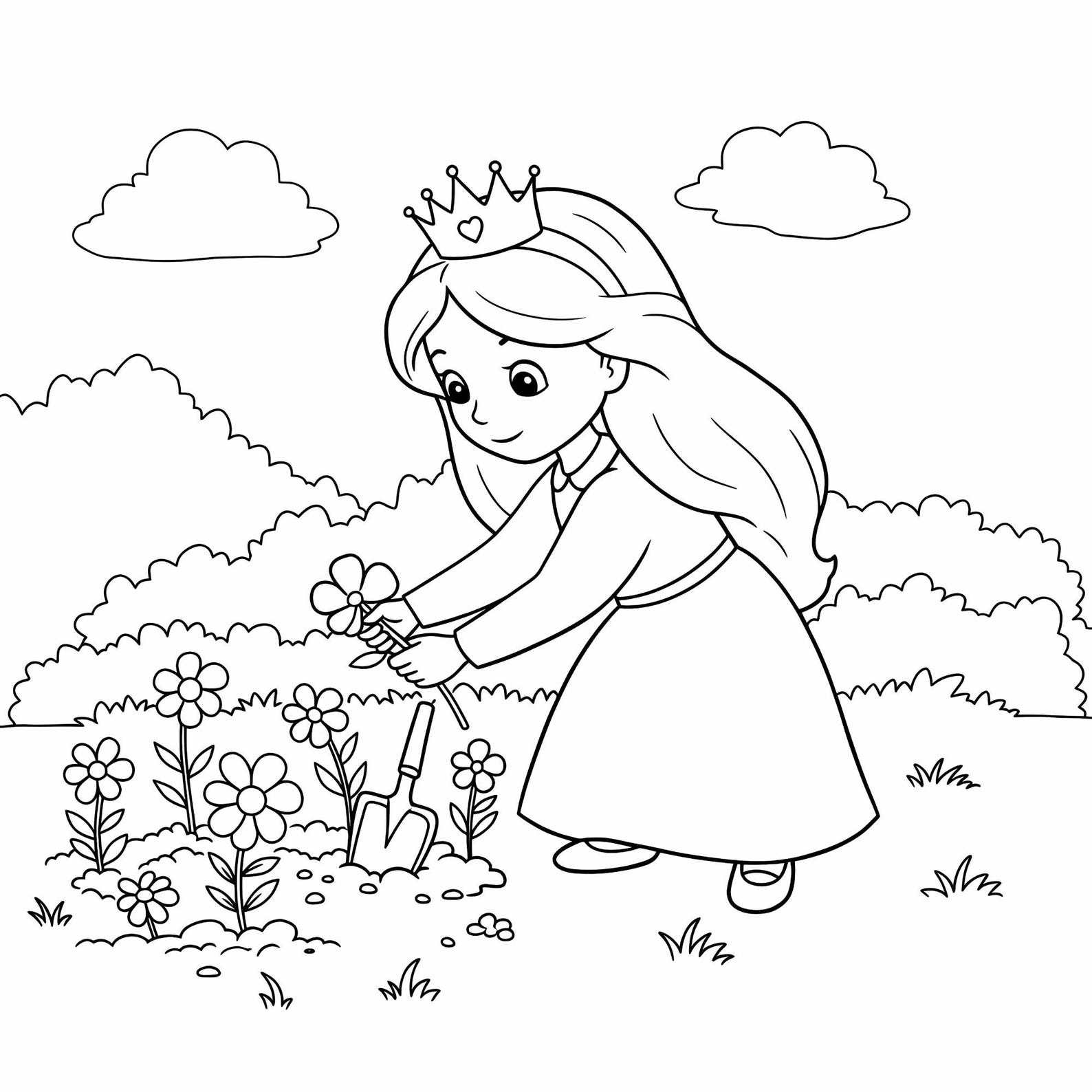 Princess, Unicorn, Fairy & Mermaid Coloring Pages for Girls | 52 ...
