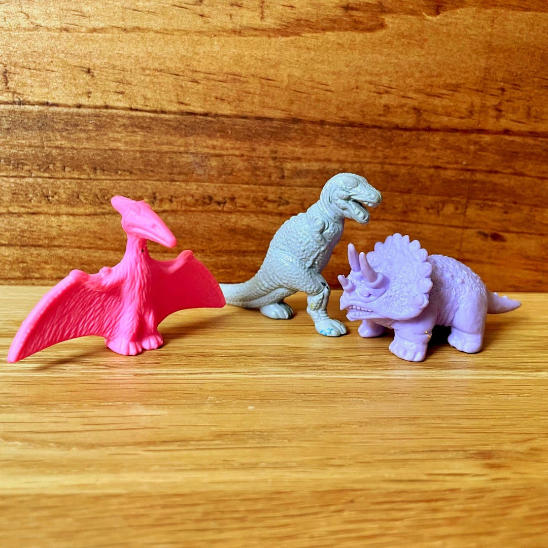 Vintage 80s Diener & Russ Dinosaur Figures: Retro Rubber Toys - Etsy