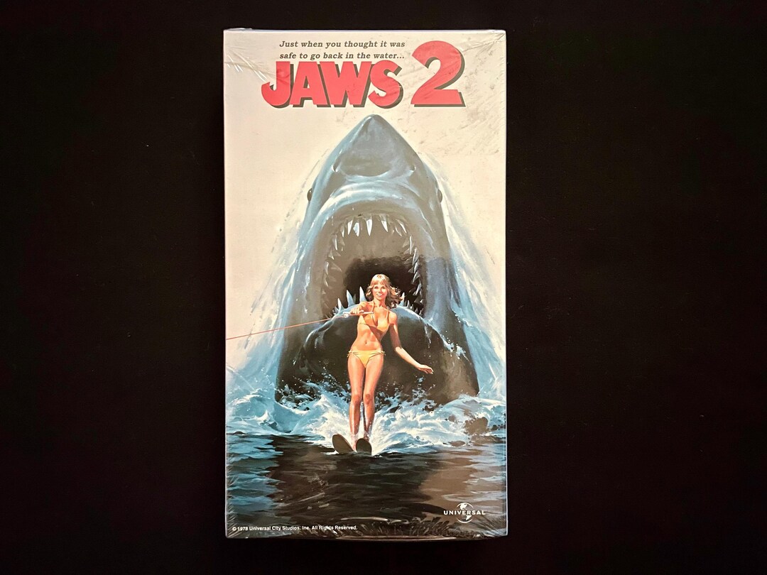 Vintage Jaws 2 VHS Factory Sealed 1978 Horror Movie Sequel in Original Shrink Wrap, Universal ...
