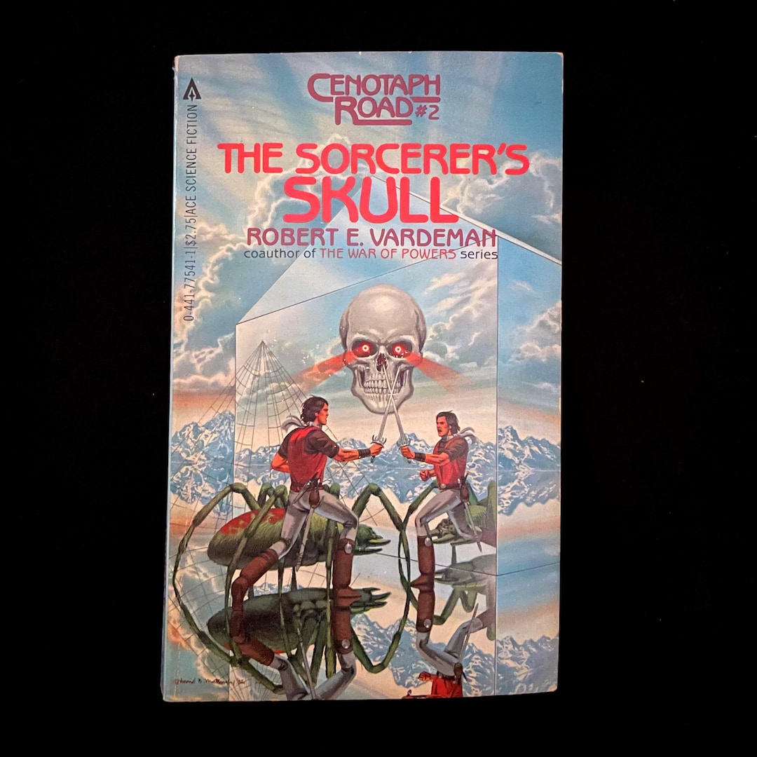 Vintage 1980's the Sorcerer's Skull Science Fiction Paperback Novel ...