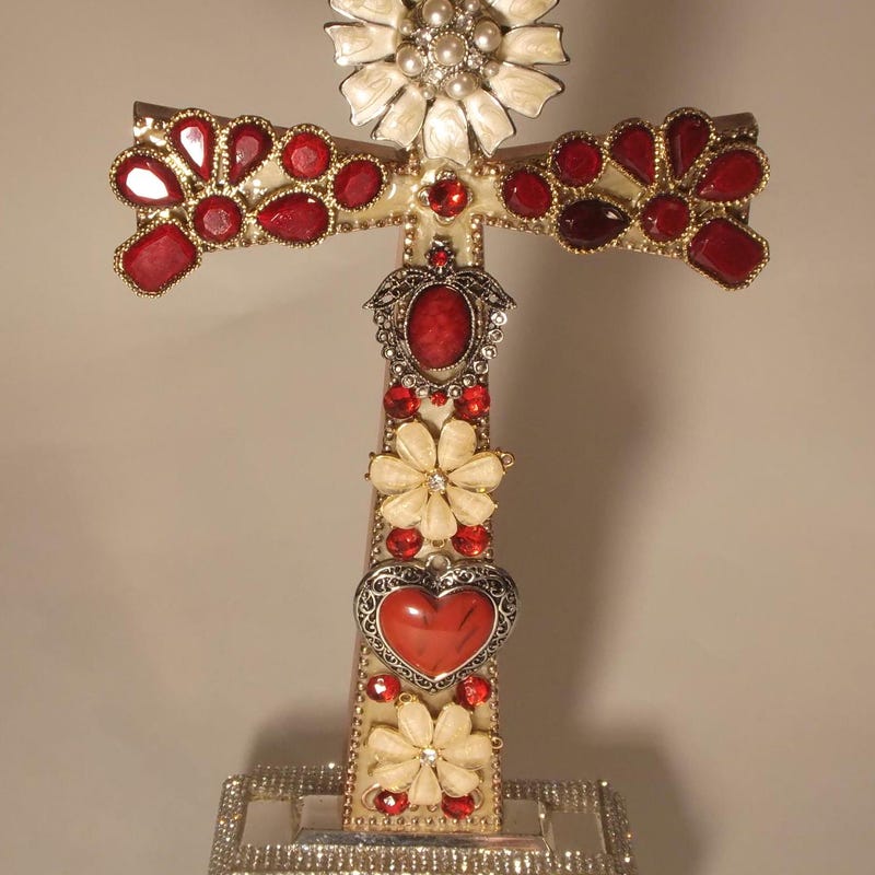 Jeweled Cross - Etsy