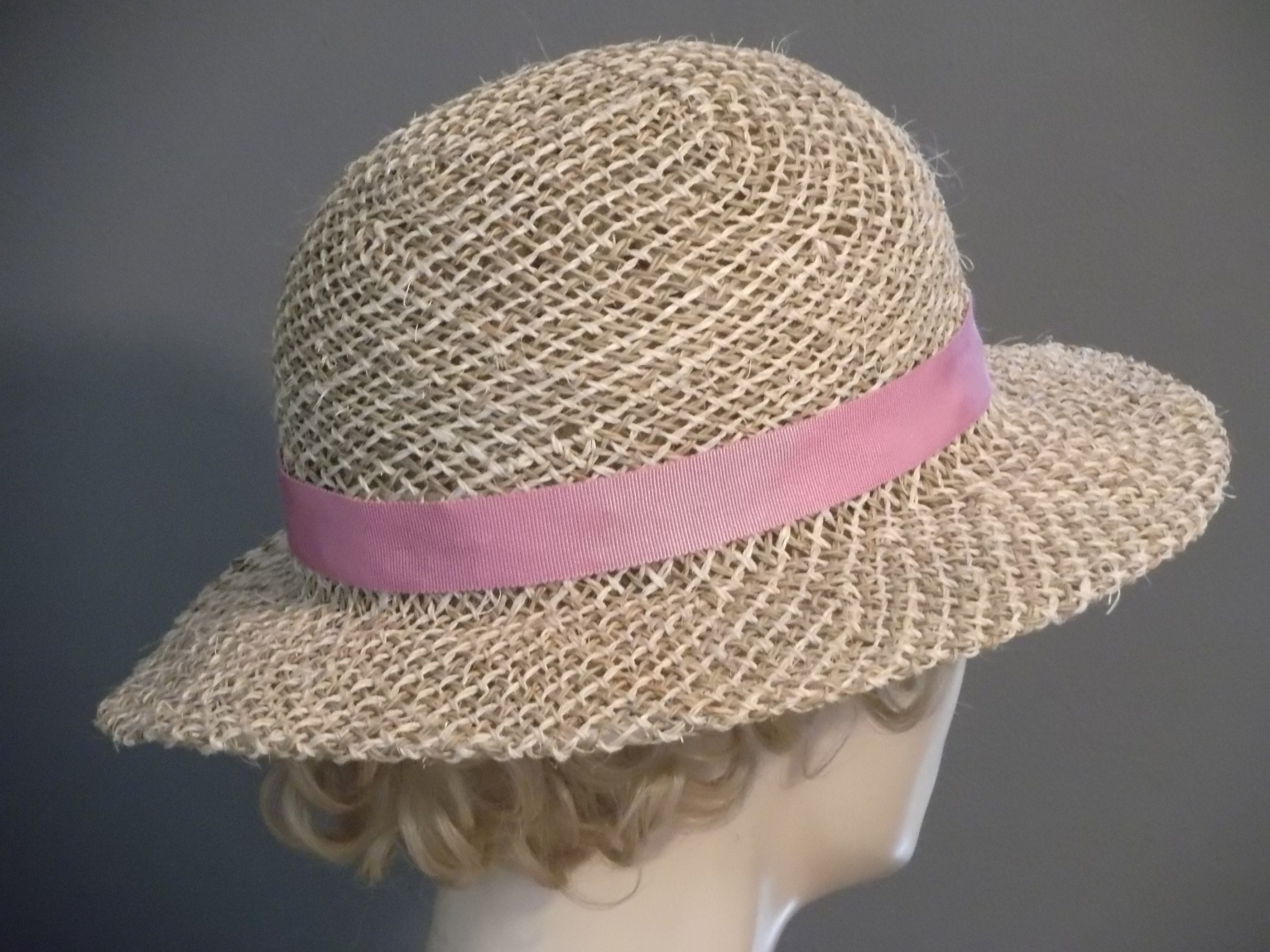 Women's Straw Cloche Vintage Style 1930's Straw and - Etsy