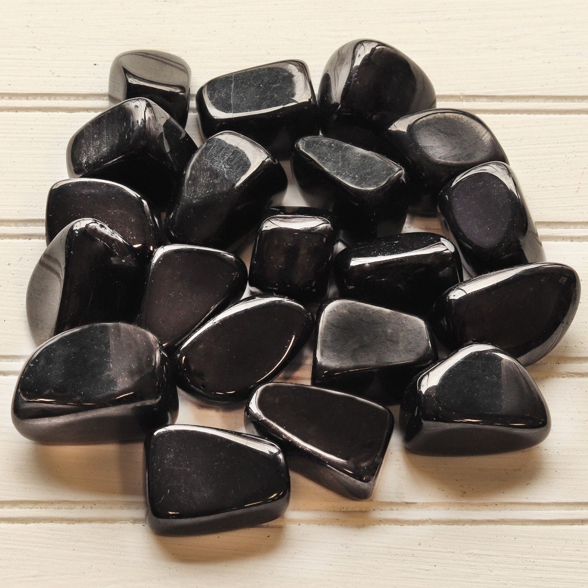 Jet Tumbled Stone - Etsy