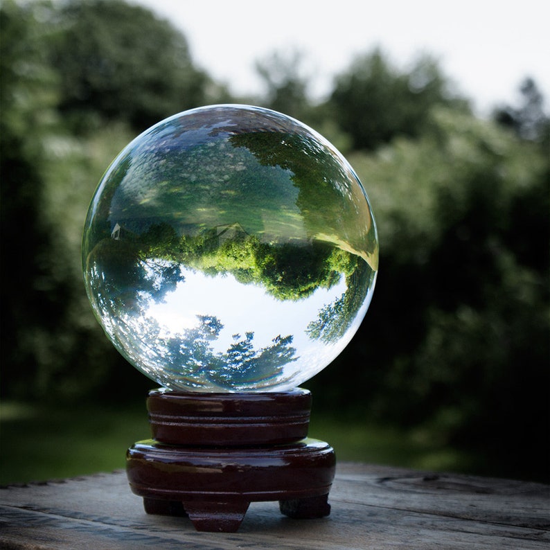 Clear Crystal Ball 5 Inch | Etsy