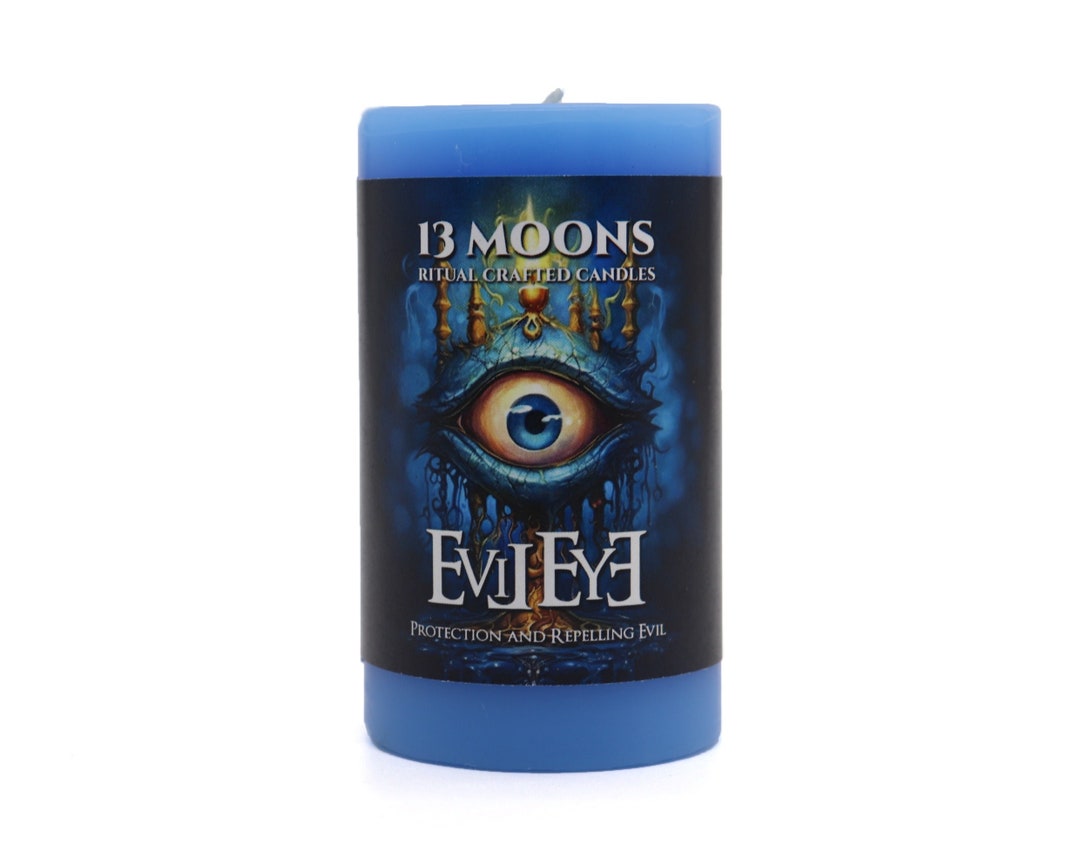 Evil Eye Spell Candle Small Pillar, Repel Evil Spirits Candle, Against ...