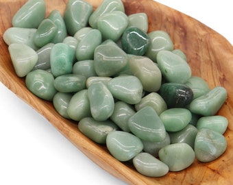 Green Aventurine Tumbled Stone, AAA Quality, Sacred Space, Crystal Grid ...