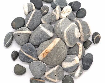 Natural Wishing Stone, Dark Grey, Black Jasper, Rock Gift Set, Palm ...