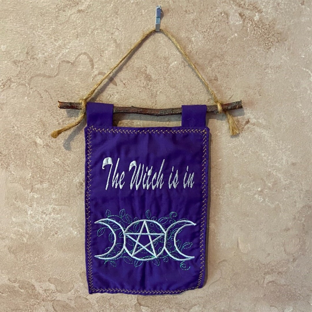 The Witch is in Cloth Banner - Etsy