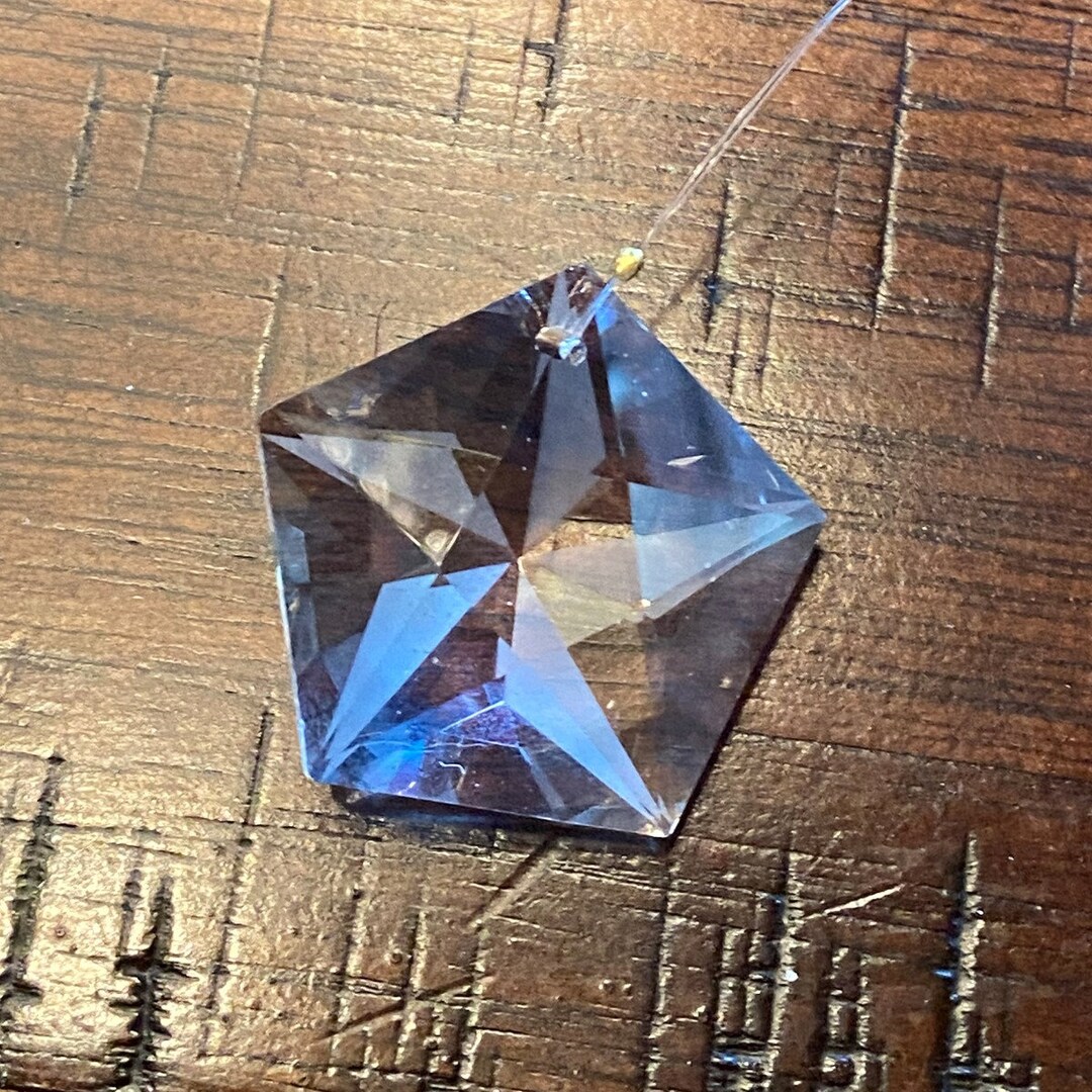 Faceted Pentagon Crystal - Etsy