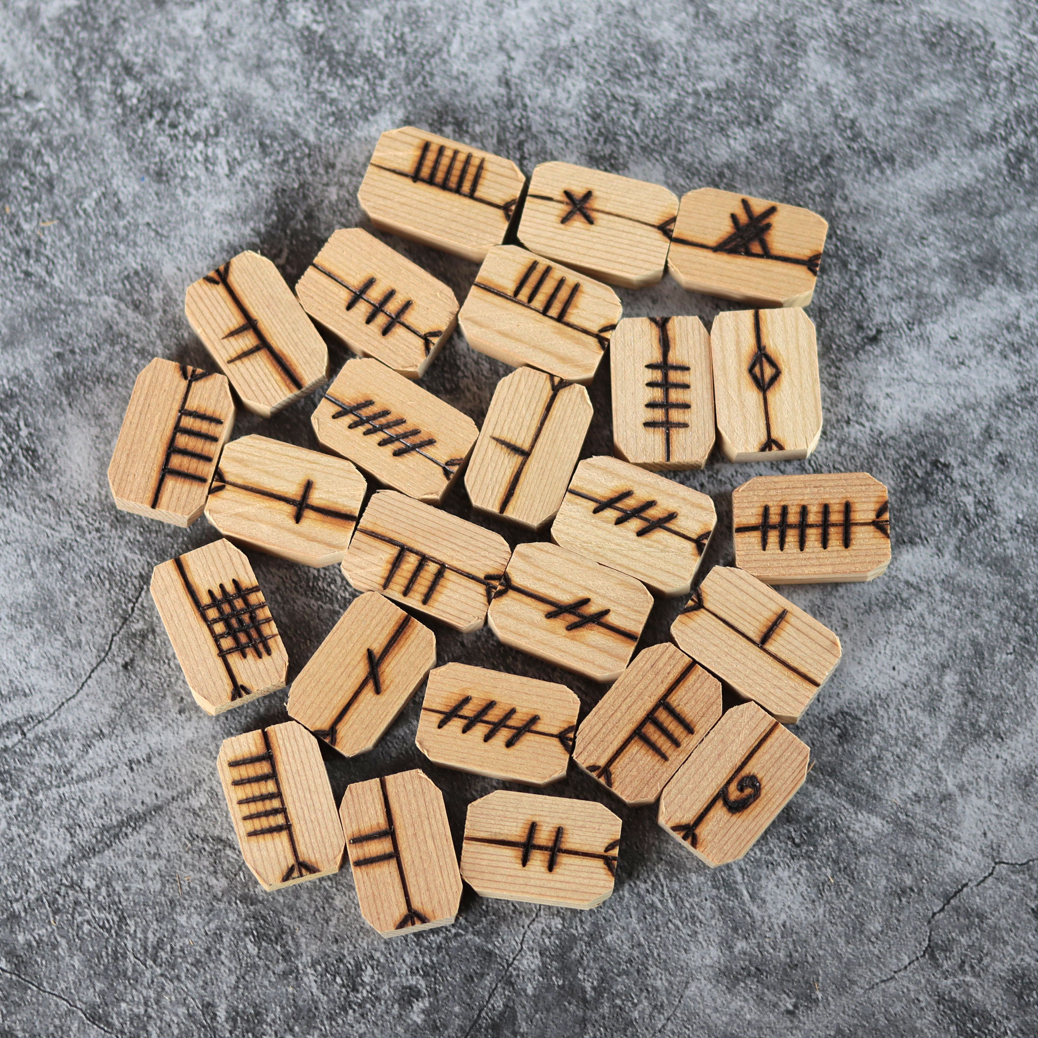 Cedar Celtic Ogham Set, 48% OFF