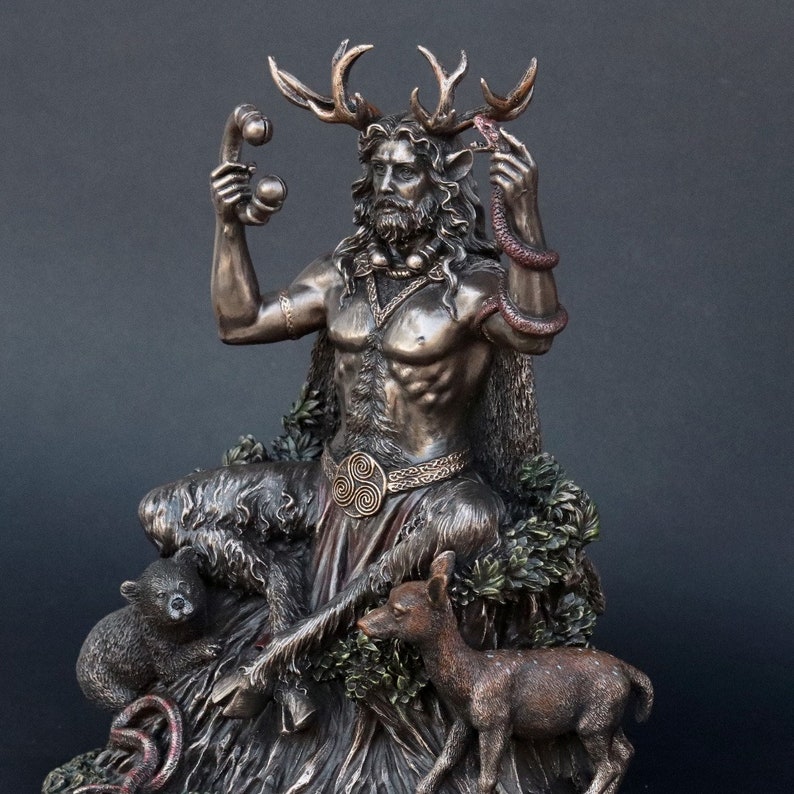 Cernunnos Celtic God Statue God Statue Cernunnos Statue | Etsy