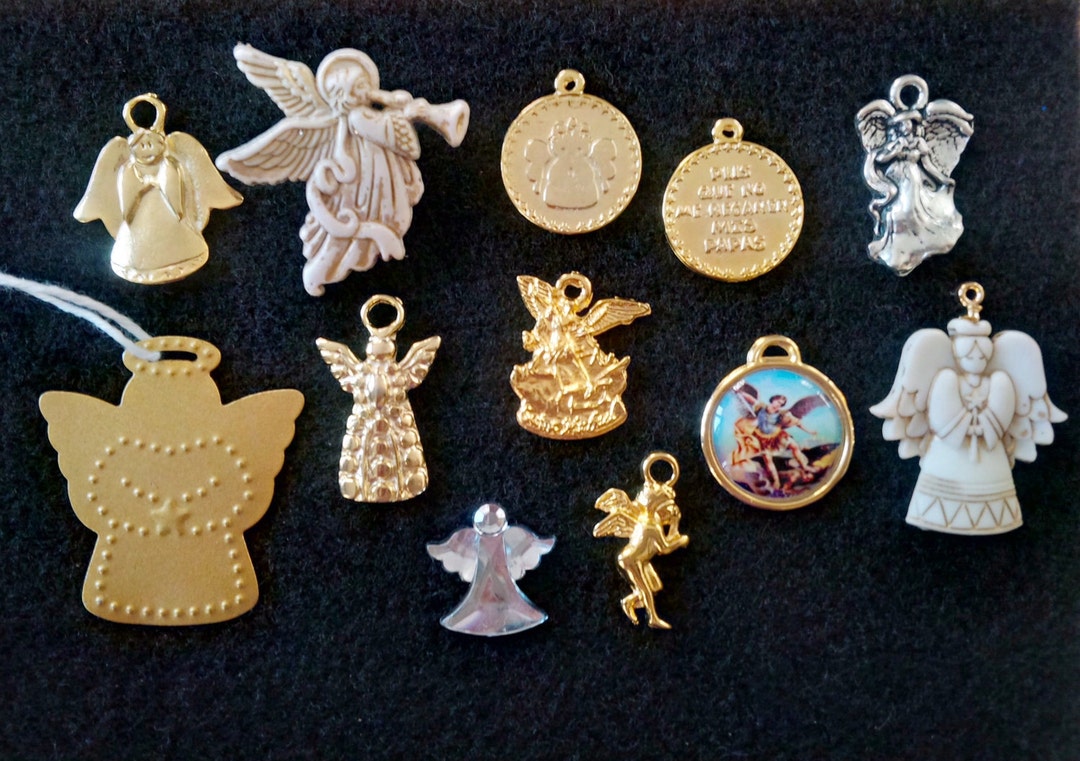 6 ANGELS CHARMS. Add Gold Plated Charms to Your Favors. Christening ...