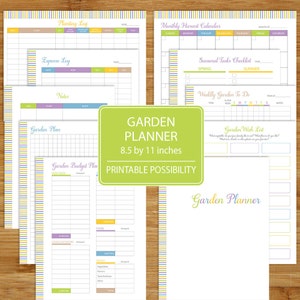 Garden Planner Printable Garden Log Track Gardening Plants and Expenses ...