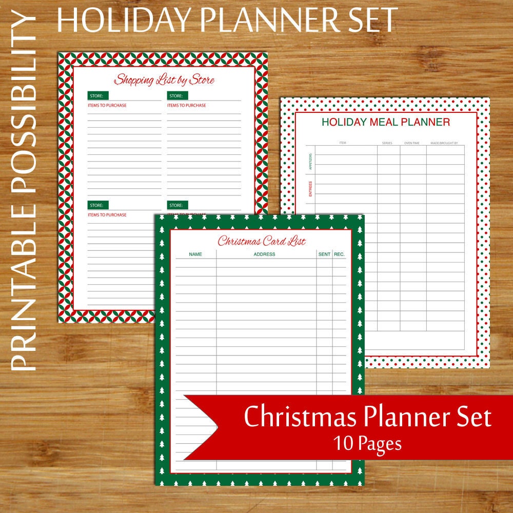 Free Christmas Organizer Printables - prntbl.concejomunicipaldechinu.gov.co
