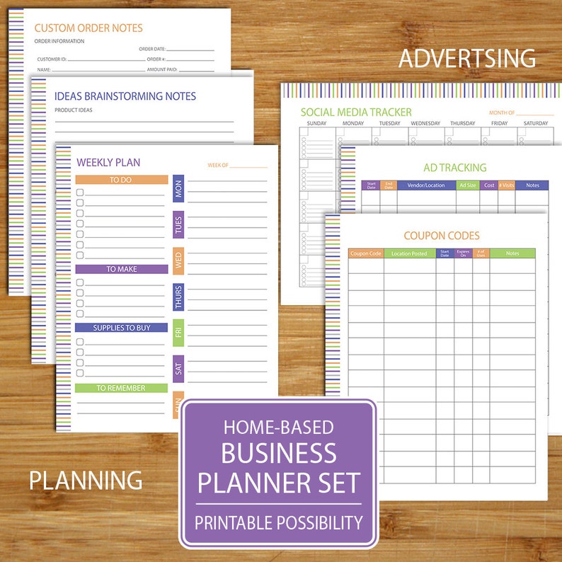 Small Business Planner Home Business Planner Etsy Business - Etsy