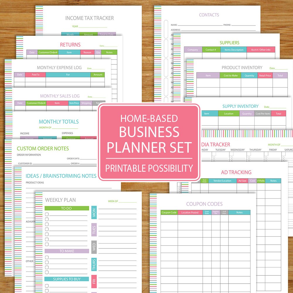 Small Business Planner Home Business Planner Etsy Business | Etsy