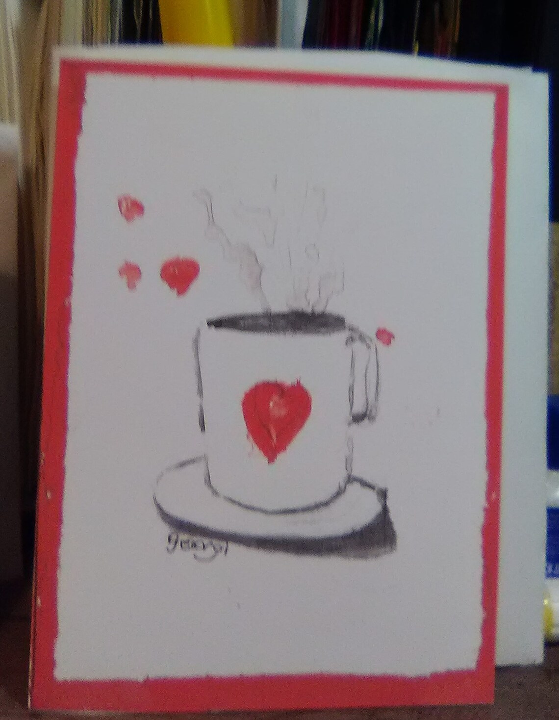 Originally Hand-painted, Note Cards, Set of 5 Note Cards, Painted in ...