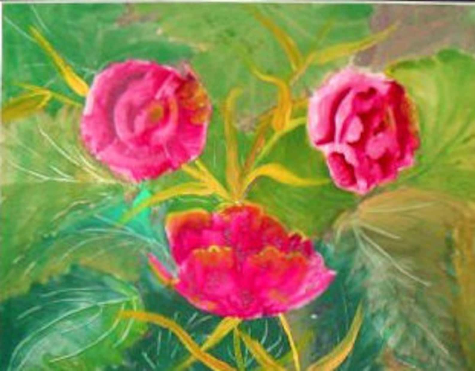 Tea Rose Watercolor Painting Gifts Living Room Art Prints - Etsy