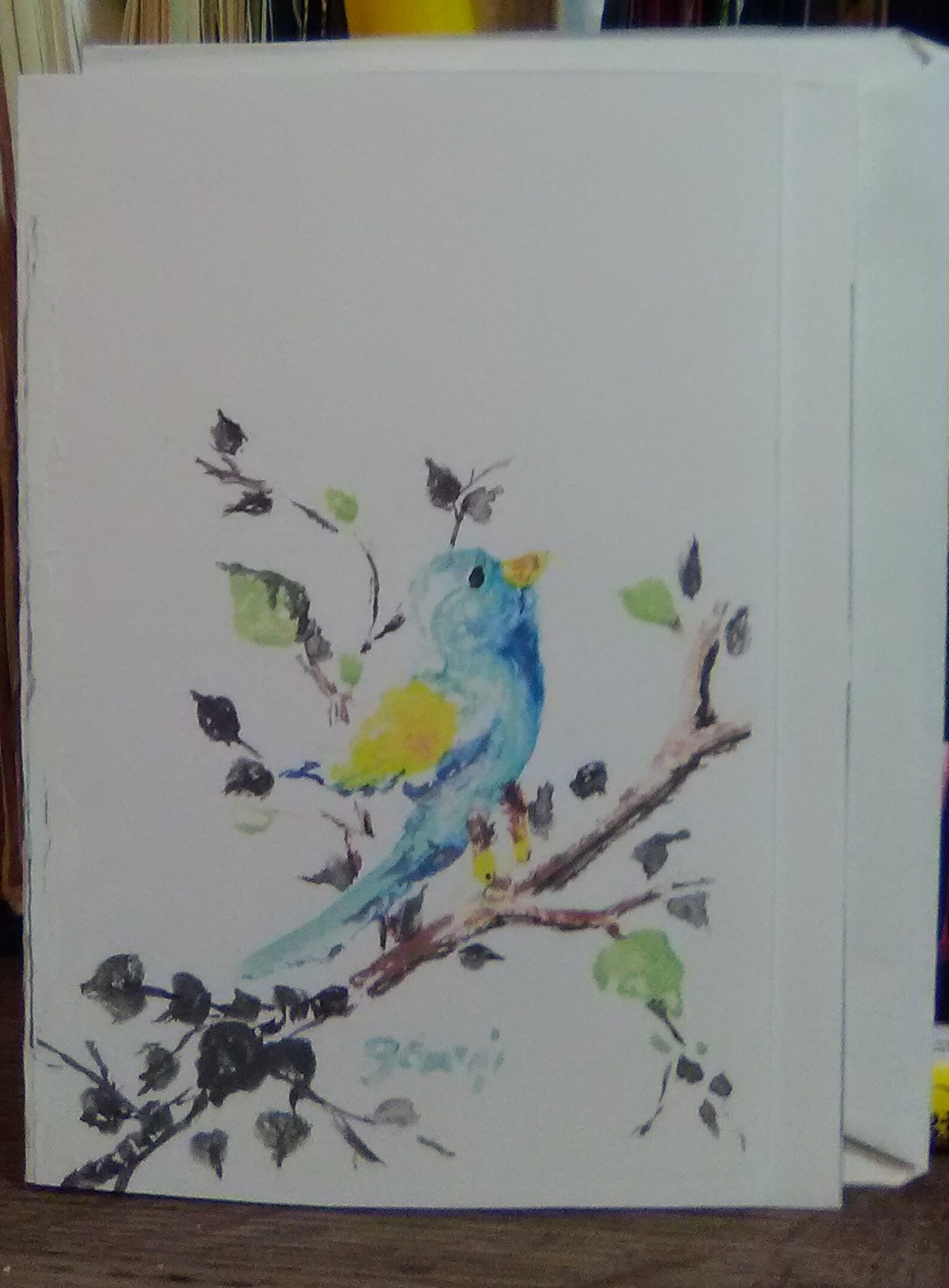 Originally Hand-painted, Note Cards, Set of 5 Note Cards, Painted in ...