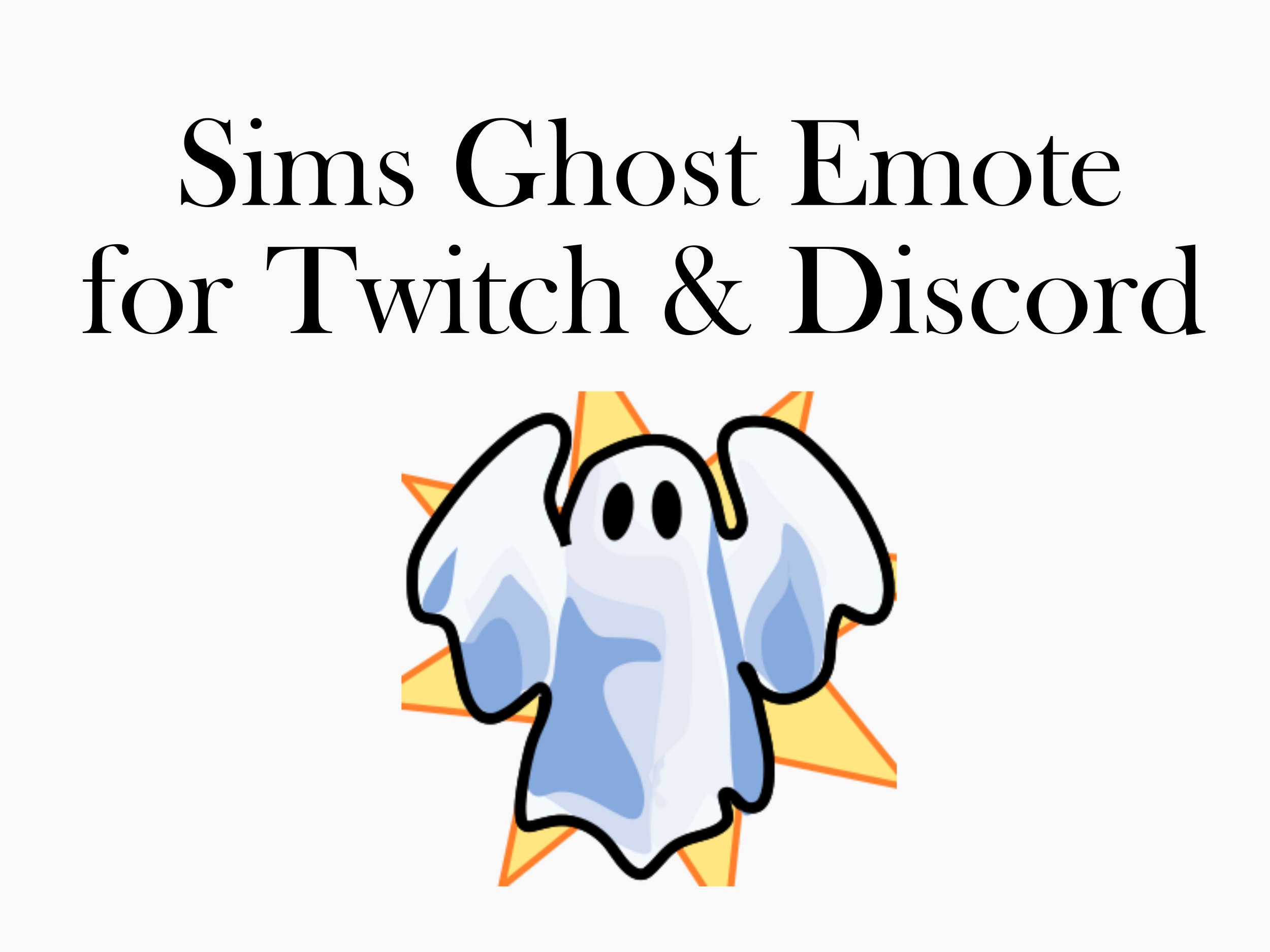 Sims Ghost Emote for Twitch & Discord - Etsy
