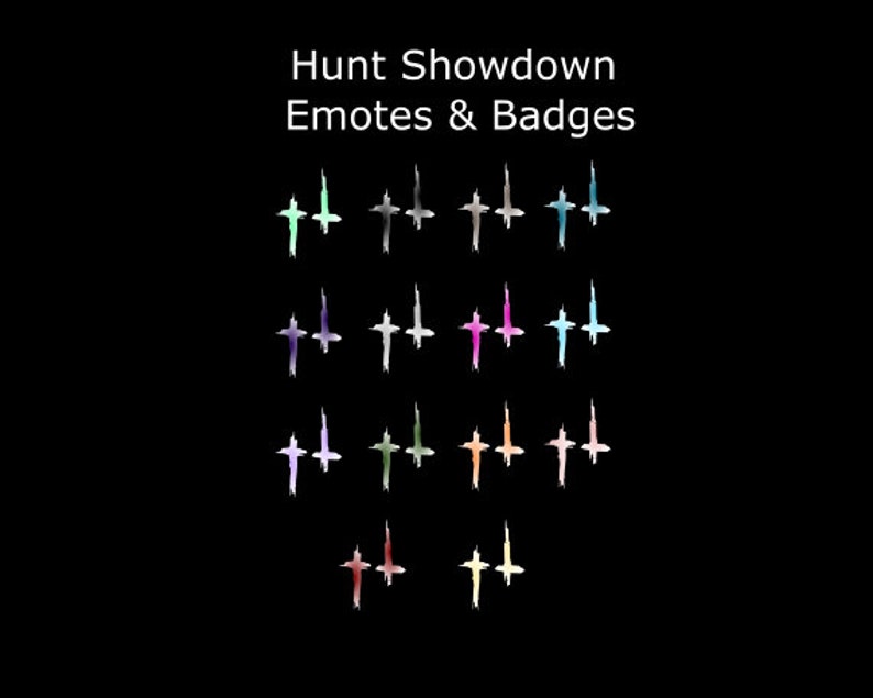 Emoticonos e insignias del símbolo de Hunt Showdown - Etsy México
