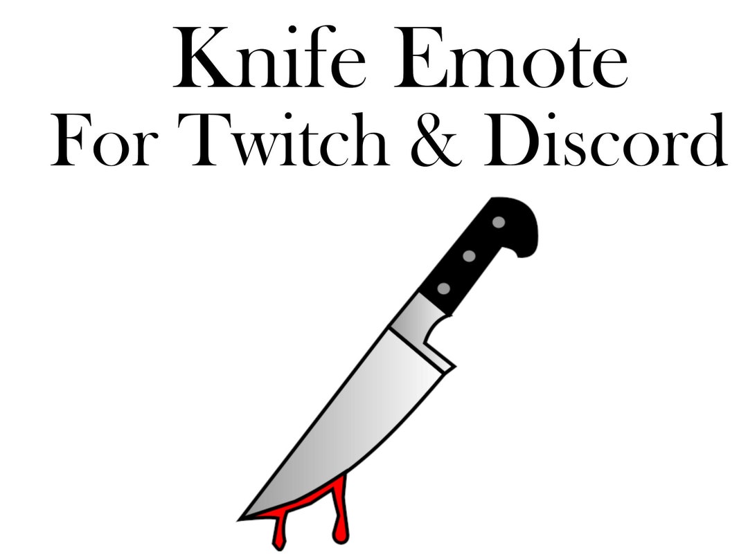 Knife Emote for Twitch & Discord - Etsy Canada