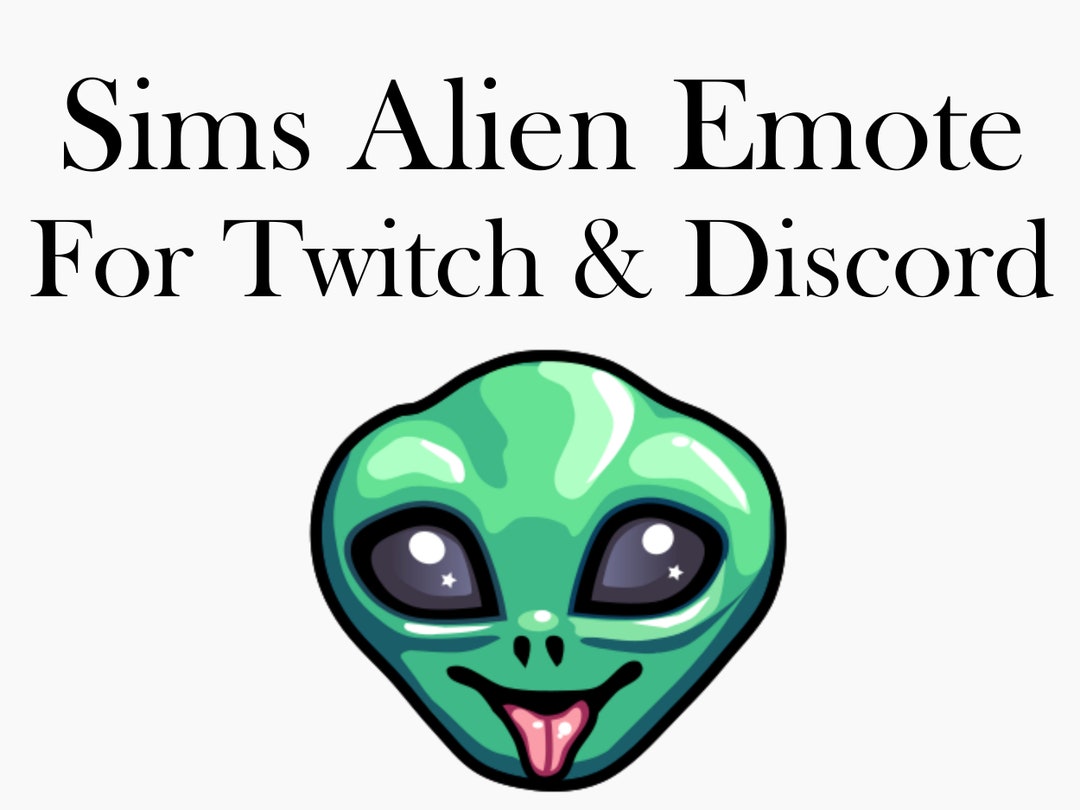 Sims 4 Alien Emote for Twitch and Discord - Etsy