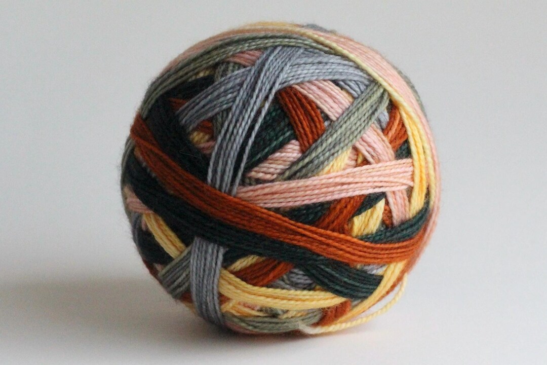 Ready to Ship! Skein: "decorative Gourd Season (6 Color Self-striping ...