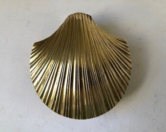 Brass Scallop Shell - Etsy