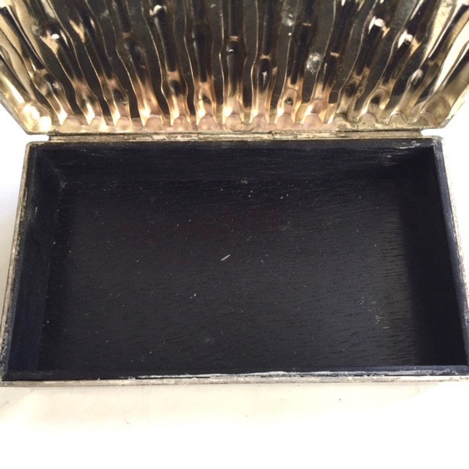 Fantastic Faux Bamboo Silver Plated Cigarette Box - Etsy