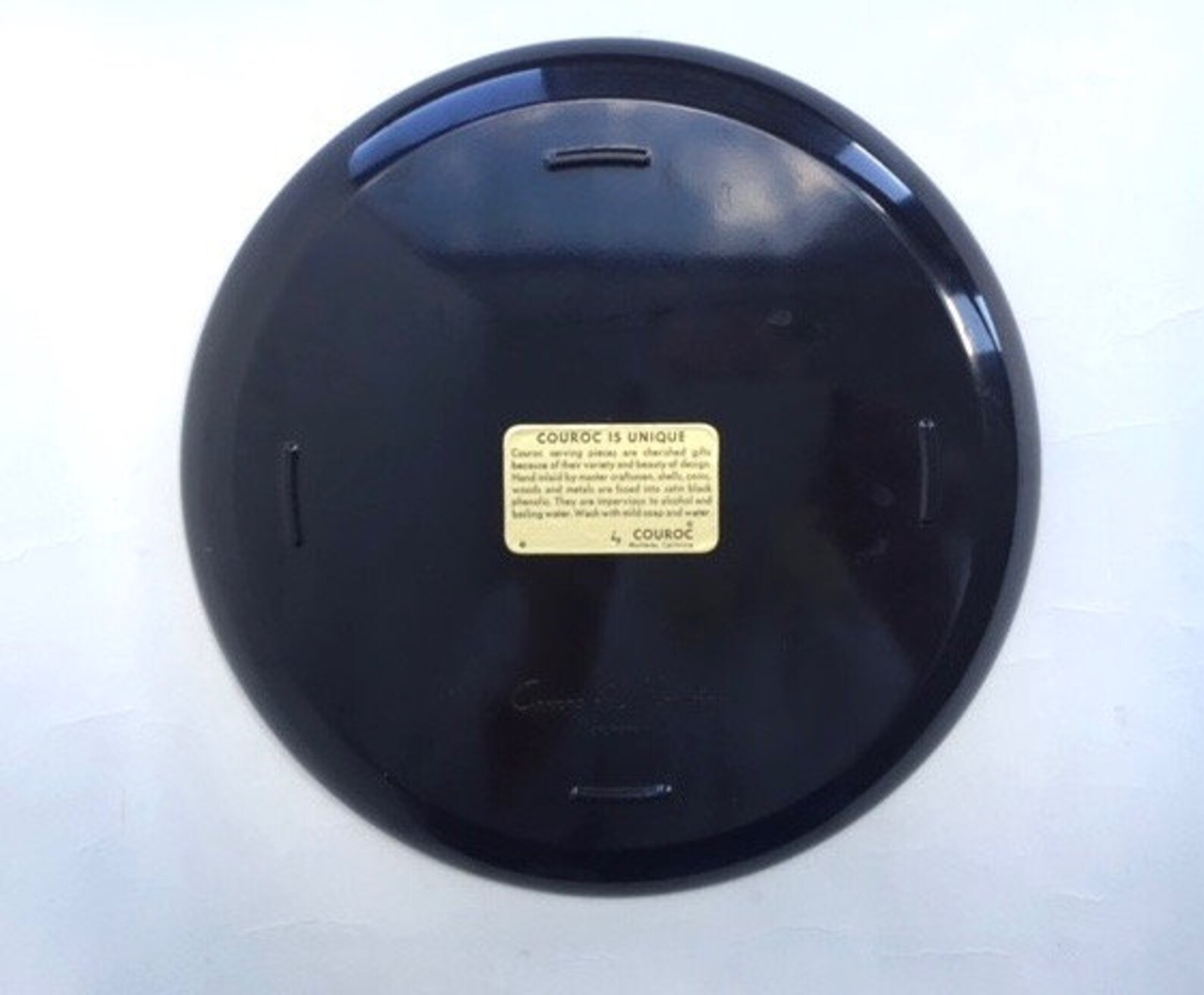 Adorable Couroc Round Serving Tray With an Owl | Etsy