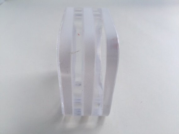 Mod Striped Square Plastic Bracelet - Gem